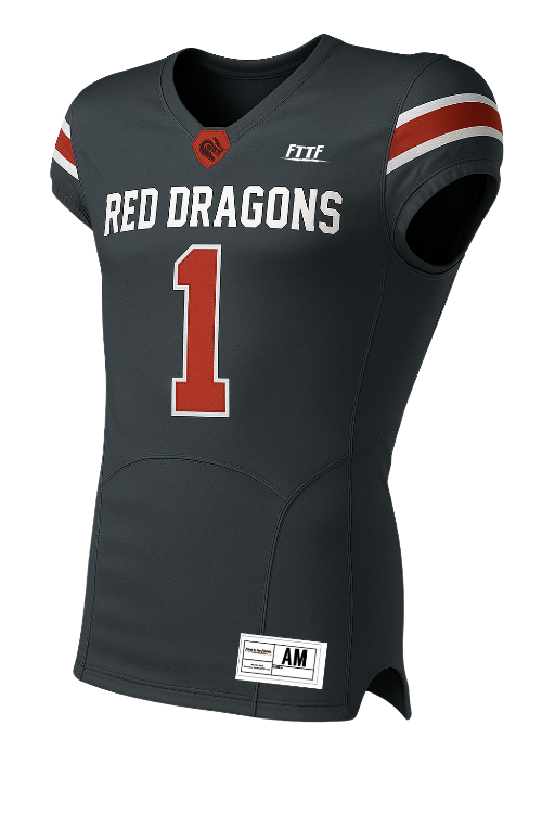 First to the Finish Full Custom Football Jersey w/ Tackle Twill